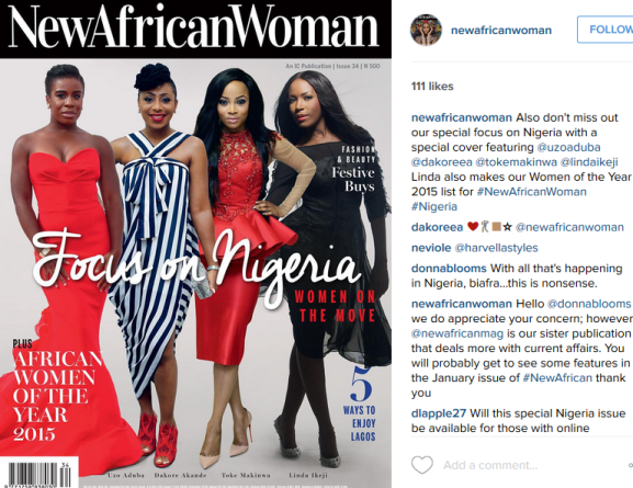 More recognition from New African Woman magazine! :-)