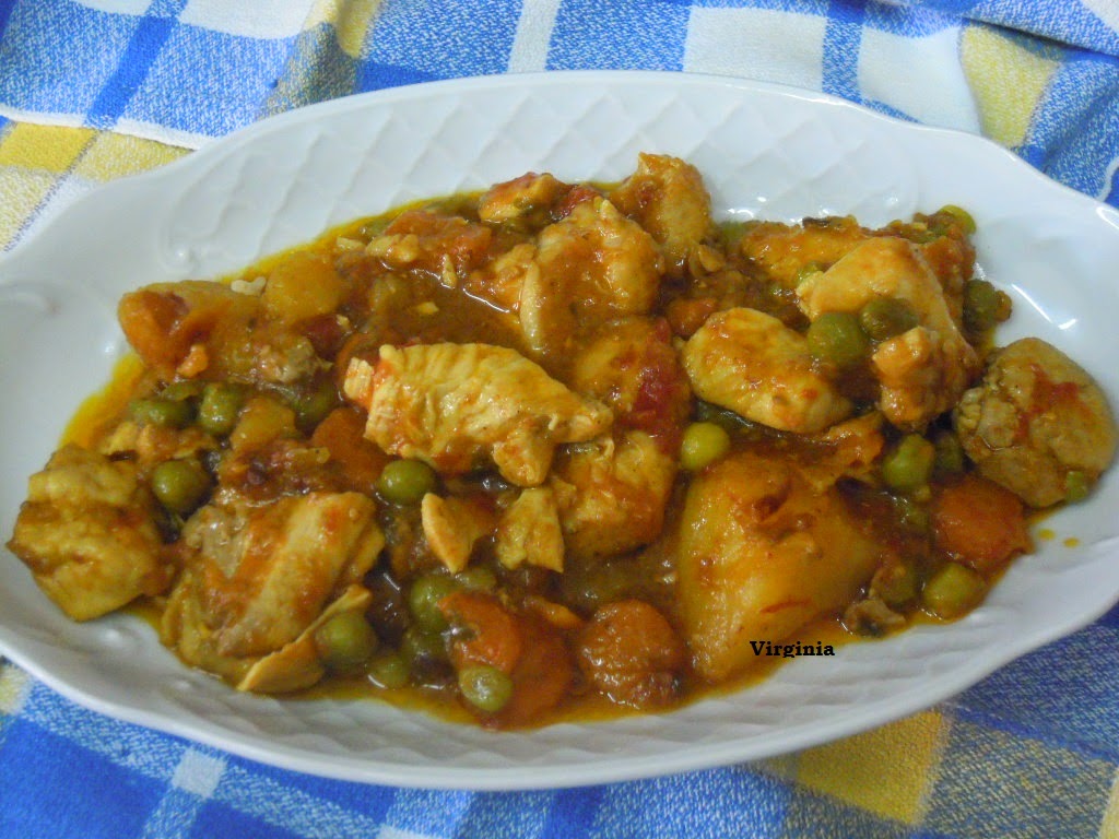 VIRGINIA CONSUSCOSAS: POLLO SEFARDI CON CUSCUS DE PASAS