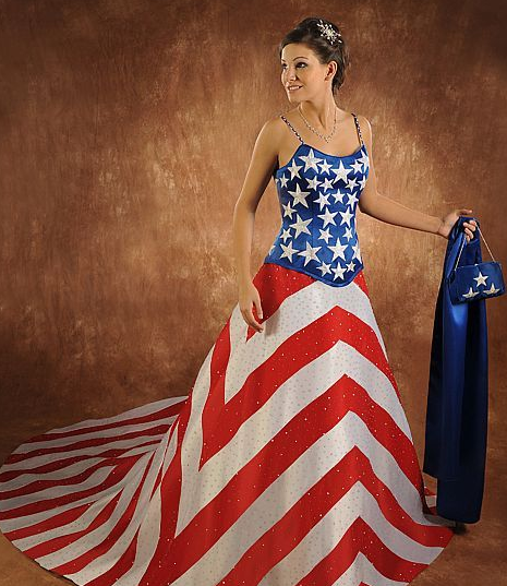 Angee's Eventions: American Flag Wedding Dress? Yes or NO!!