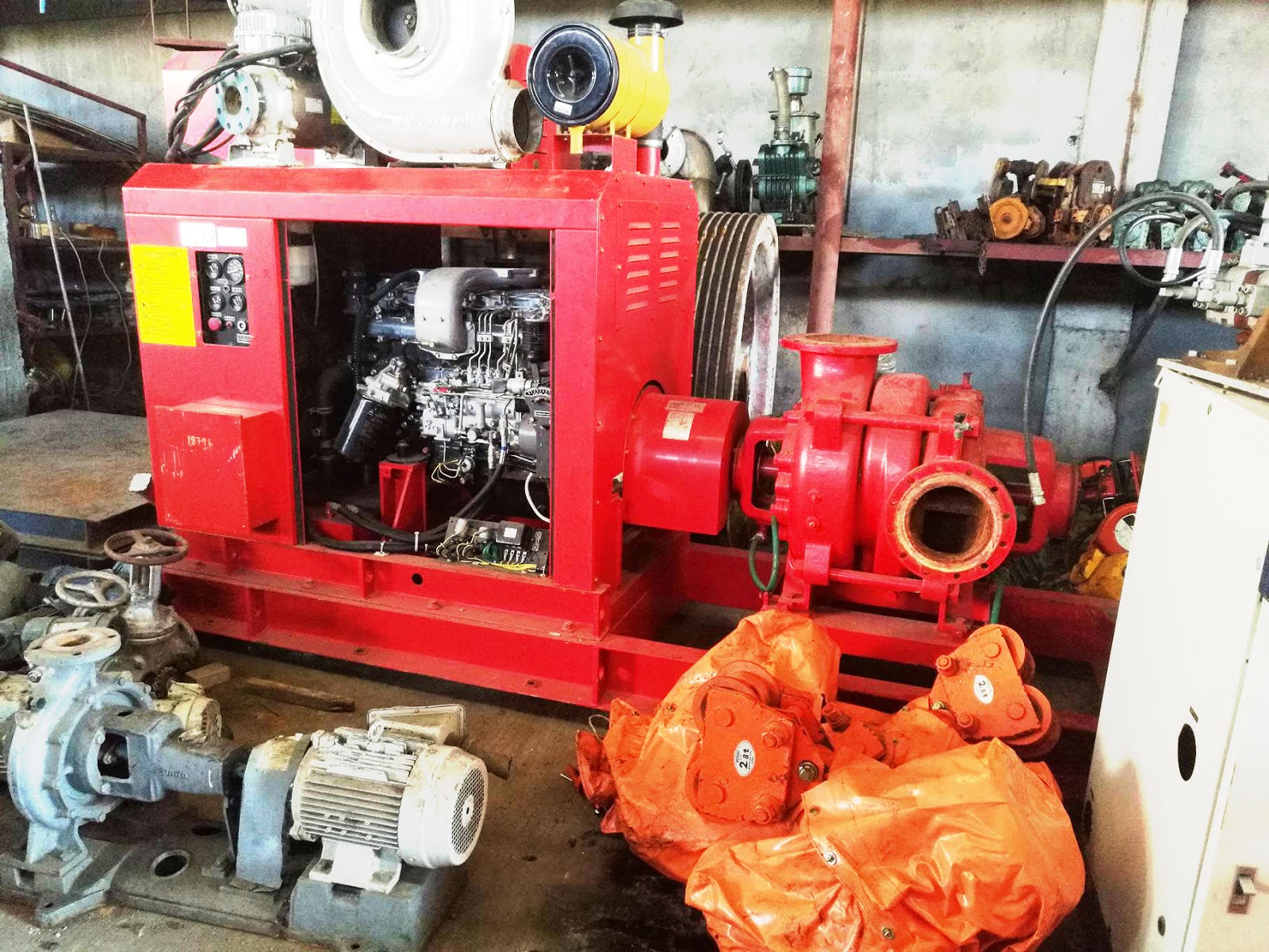 Products: motor engine driven fire pump