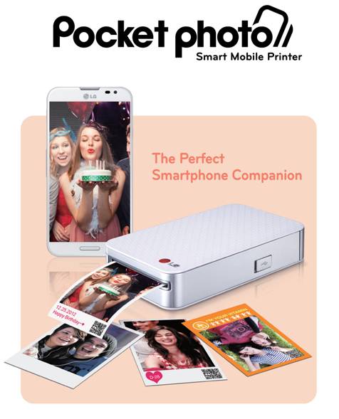 LG PD233 Pocket Photo smart mobile printer coming in the Philippines ...