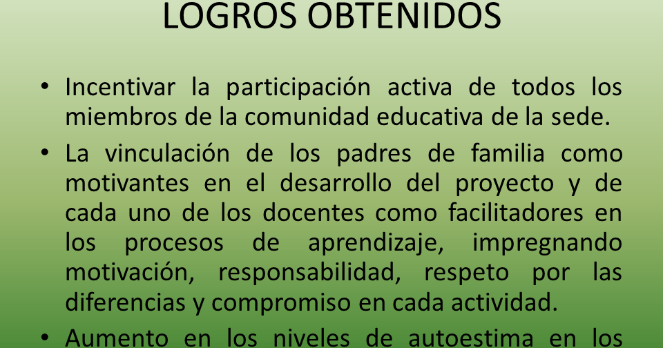 LOGROS OBTENIDOS