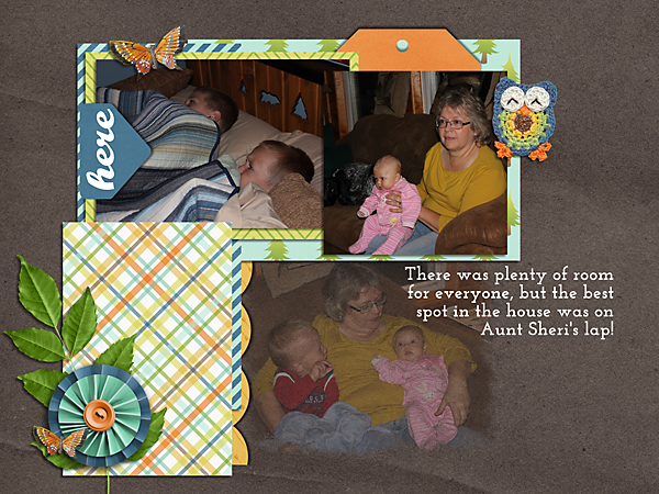 A Quick 5x7 Album with 12x12 Templates / Scrapping with Liz