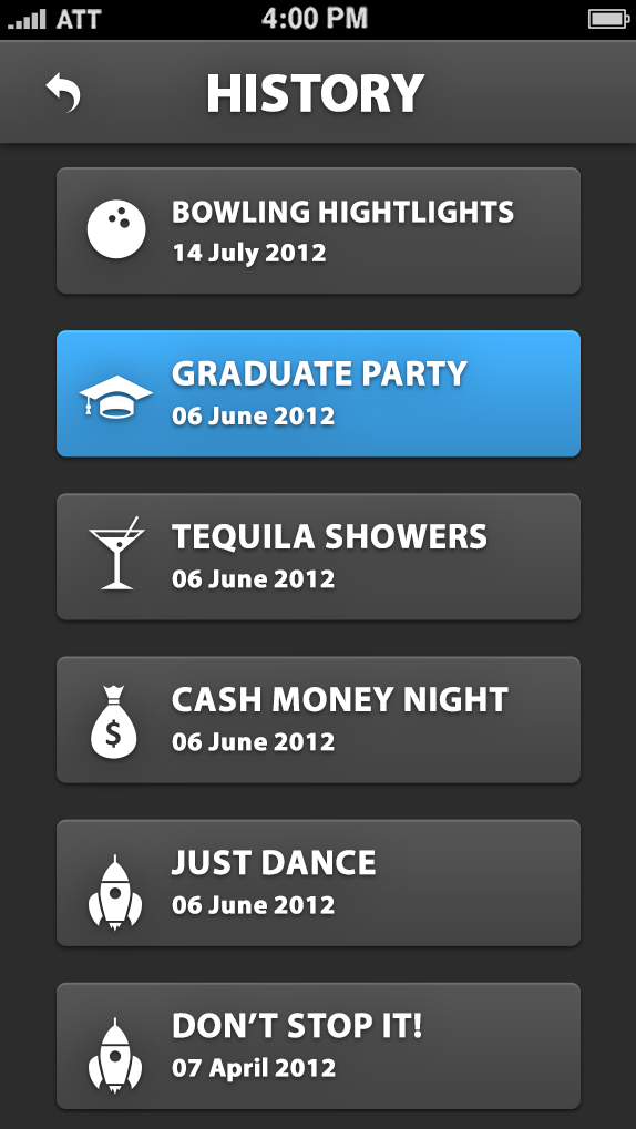 5 Style Menu Iphone App UI | GraphicsFan