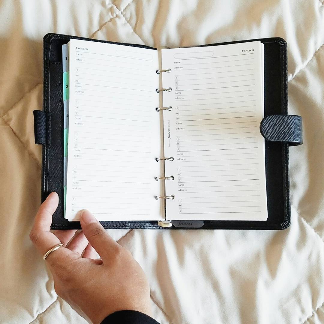 My New Filofax Compact Saffiano Planner / Seaweed Kisses