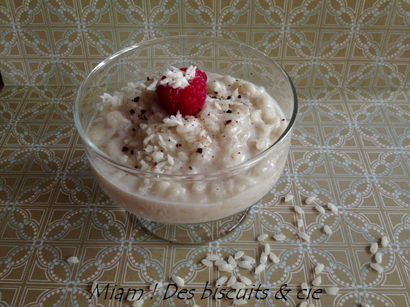 Pouding crémeux au riz à la noix de coco (vegan) - Miam ! Des biscuits