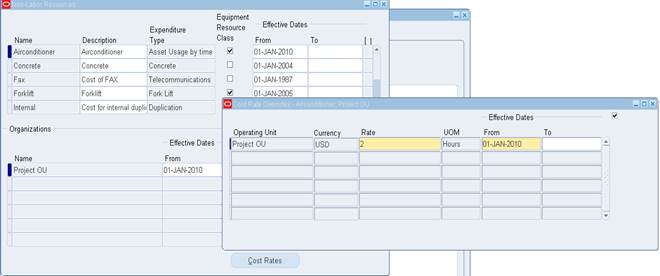 Oracle Applications: PA - Oracle Project Costing Setups Training Manual