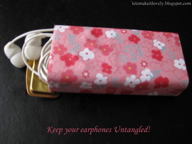 Let's make it lovely: DIY Earphones Case