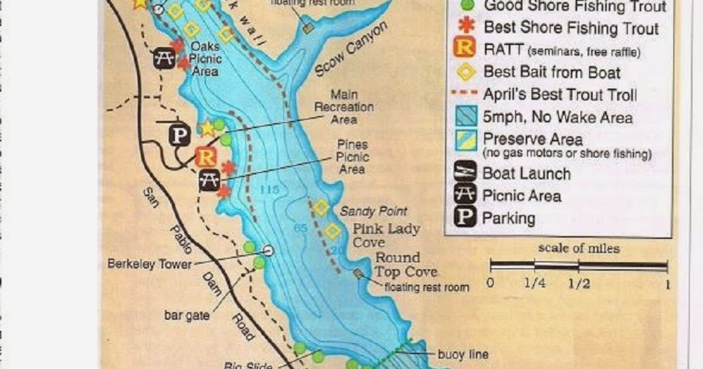 California Fishing Map