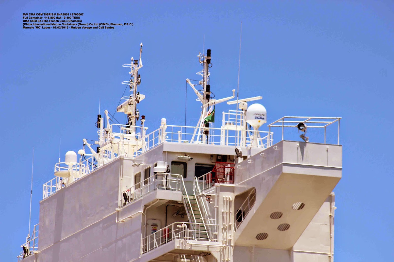 Santos Shiplovers: M/V CMA CGM Tigris / 9HA3801 - Maiden Voyage and ...