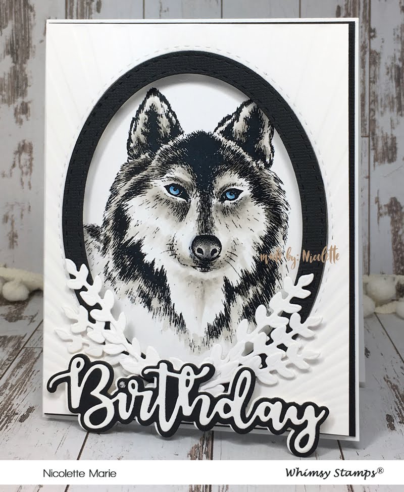 Stella Rue Studios: ~ Whimsy Stamps - Wolf Stamp, Two Ways