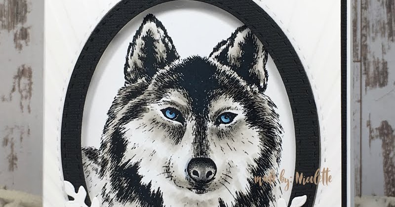 Stella Rue Studios: ~ Whimsy Stamps - Wolf Stamp, Two Ways