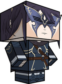Fire Emblem - Marth and Marth's Mask Papercraft | Papercraft Paradise ...