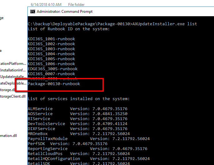 D365 F&O: Package Deployment using run-book
