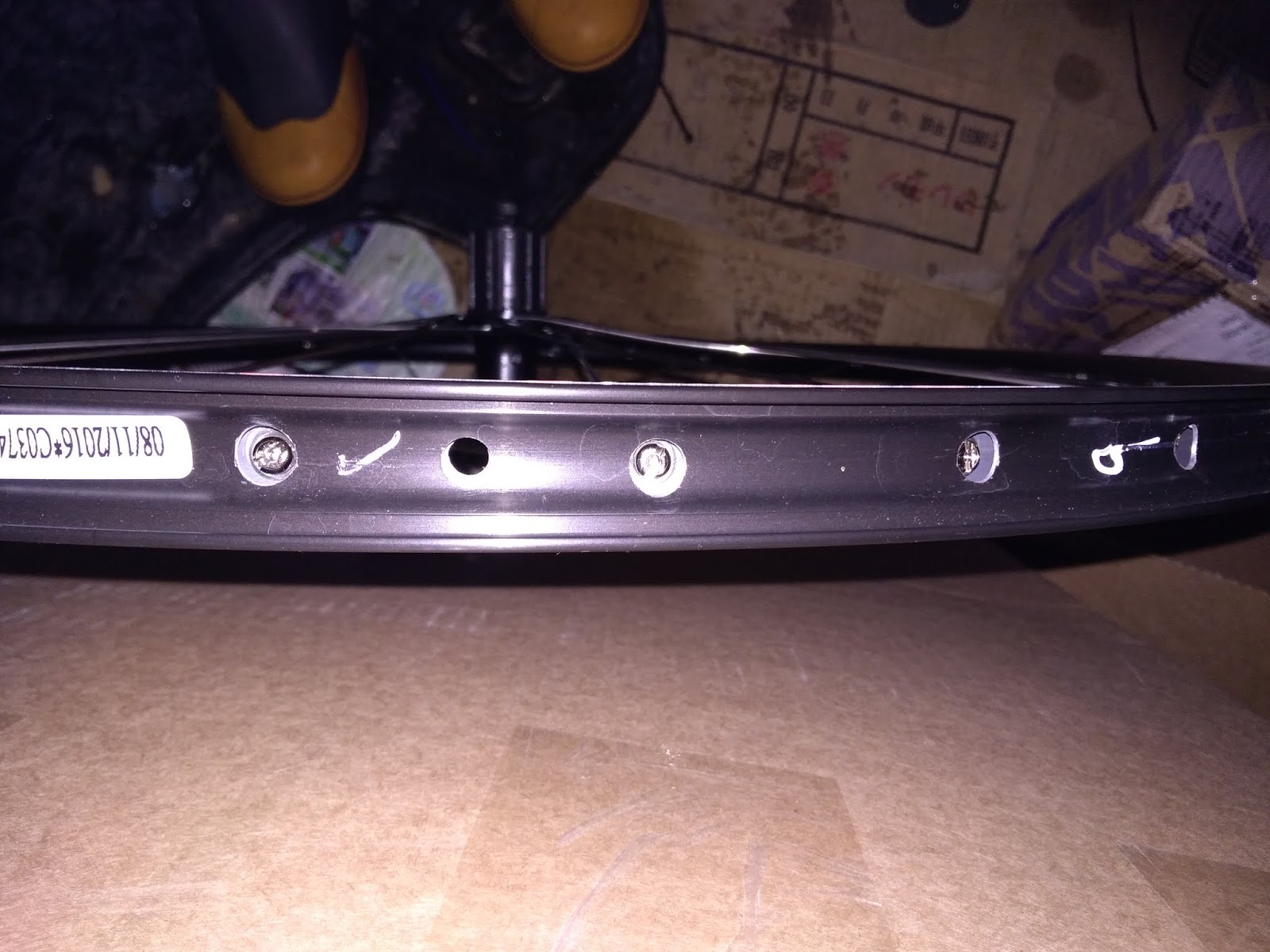 マウンテンバイク乗りの備忘録: CRCからアレックスリムのホイール（Alex MD19-FH-RM3050）を購入