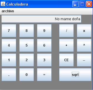 Programacion C++ Java C#: Calculadora Gráfica En Java