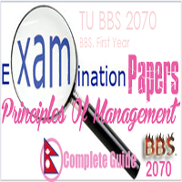 Principles of Management | Question Paper 2070 TU | BBS First Year