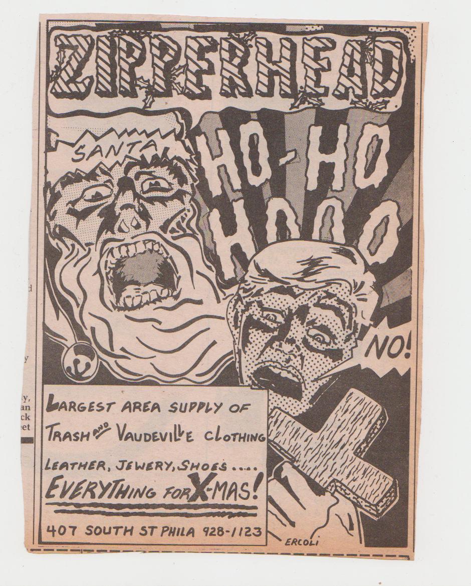 Raymond Ercoli: Zipperhead Stuff. I won the "name this store" contest ...