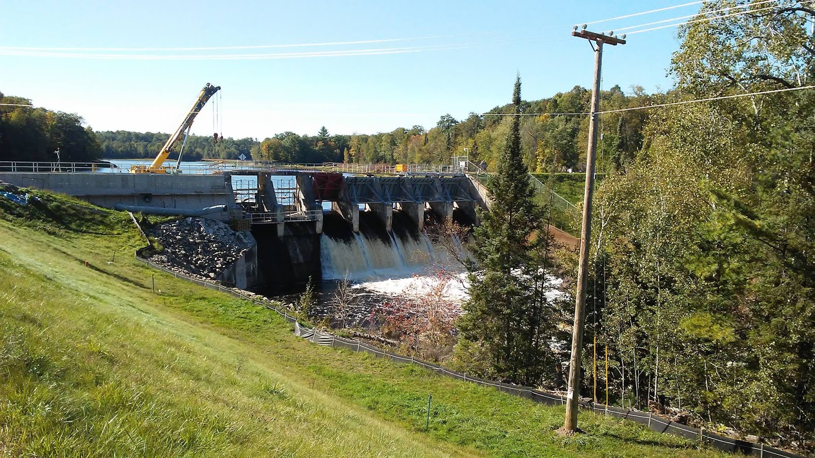 Industrial History: WE Energies Dam on Pine River and Hydro Dams