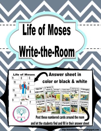 Write The Room: Life of Moses | Bible Fun For Kids