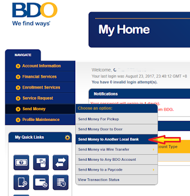 How to transfer money from BDO to BPI (or any other banks) online ...