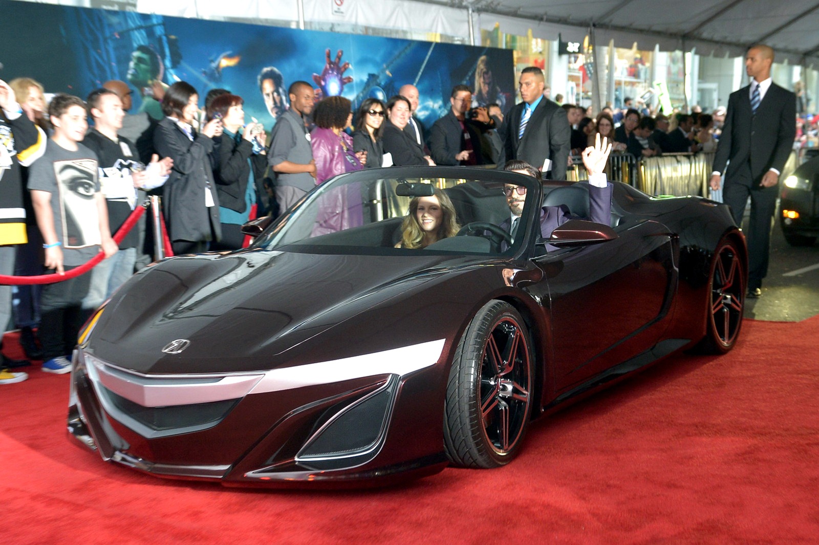 Garage Car: The Acura NSX Roadster at the premiere of the The Avengers