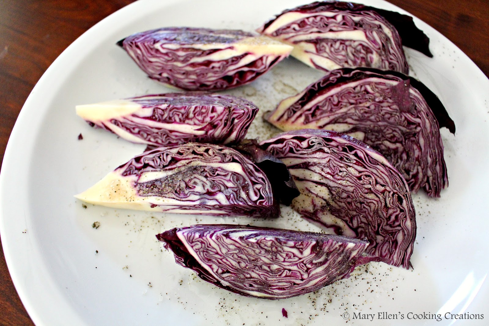 Mary Ellen's Cooking Creations: Grilled Red Cabbage Wedges