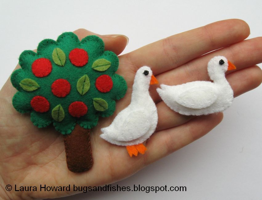 Bugs and Fishes by Lupin: How To: Make Mini Felt Ducks