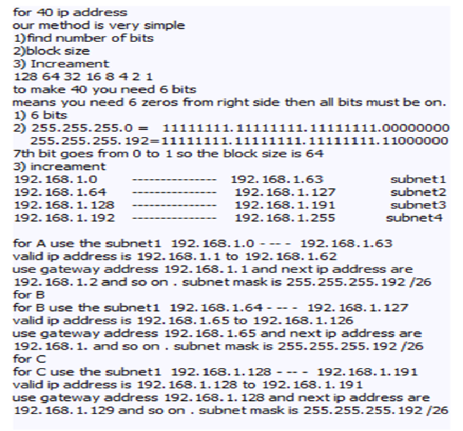 Concepts Of Networking Over Virl Gns3 And Dcloud Ip Address Sub Netting
