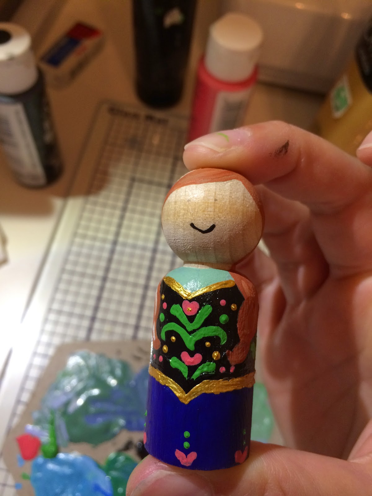 Cut Now, Measure Later : Just for fun: Princess Peg Dolls