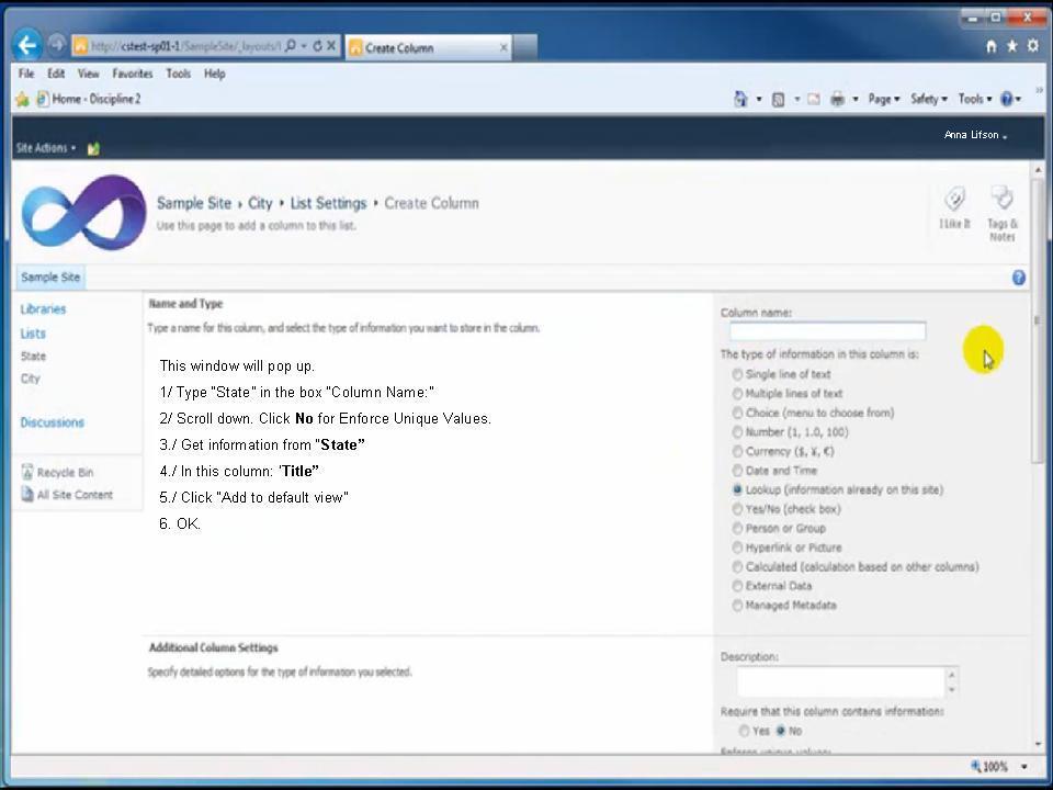 How to create drop down menu in Sharepoint 2010: Creating a cascading ...