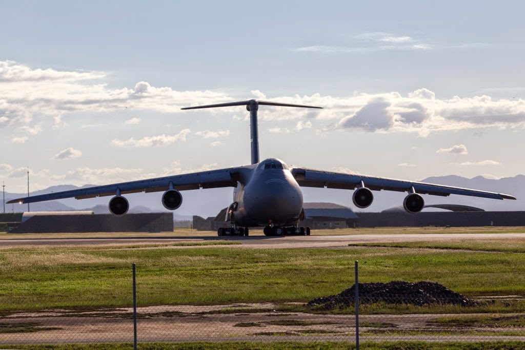 Far North Queensland Skies: USAF C-5 Galaxy departs
