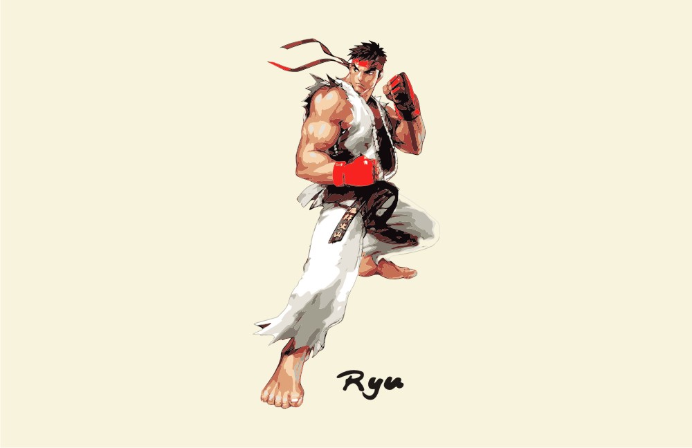 Street Fighter 4 Ryu | Vector Game