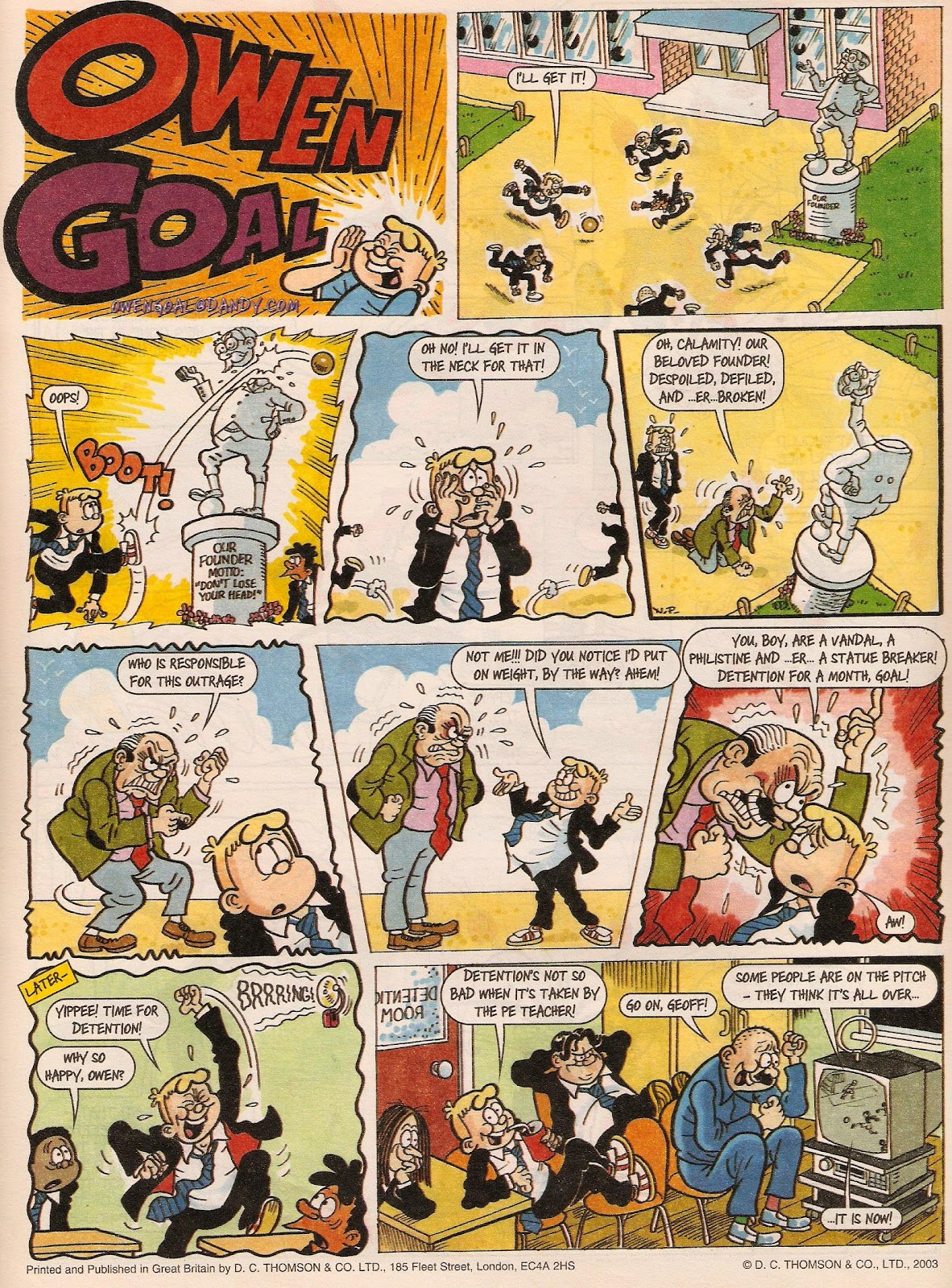 Wacky Comics!: This Week In 2003... The Dandy! (Updated)