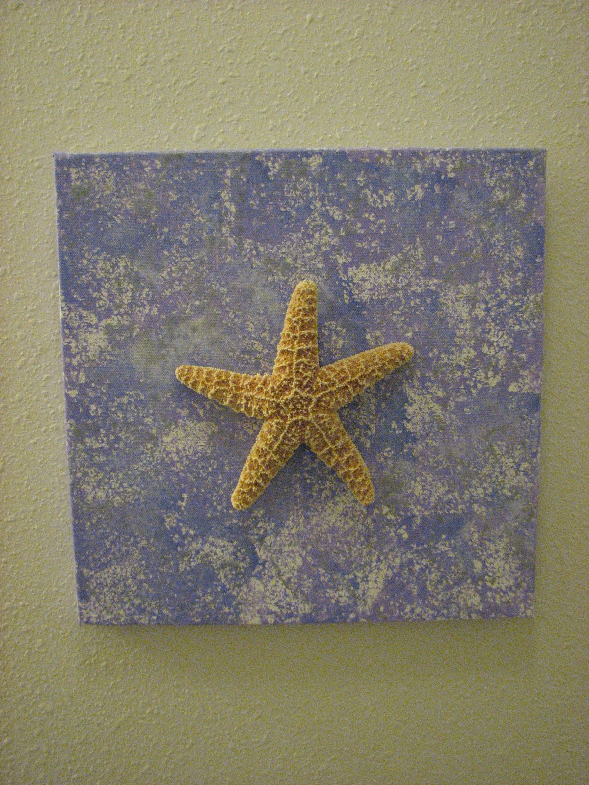 Crafting Therapy: Easy Decor: Starfish Canvas