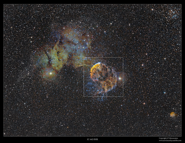 Astro Anarchy: Jellyfish Nebula, IC 443, a supernova remnant in Gemini