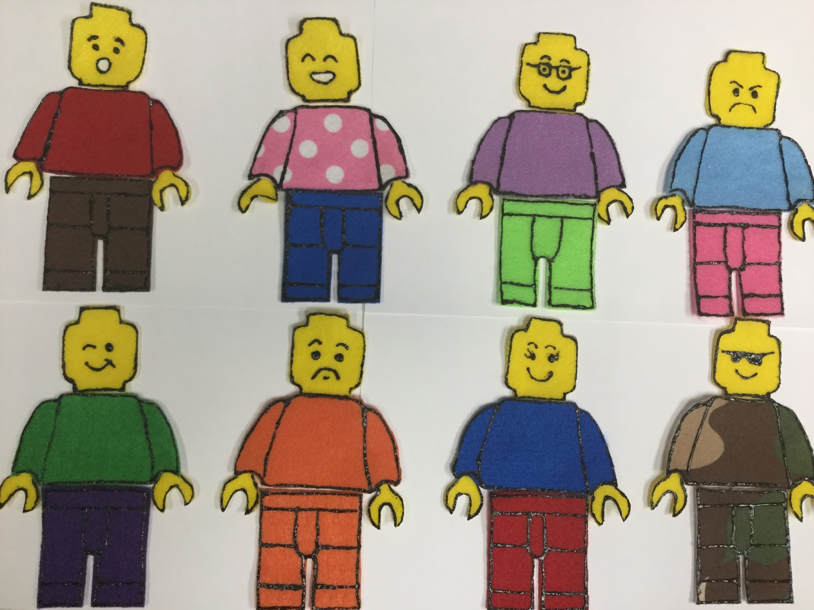 from the Biblio Files: LEGO Minifig Felties