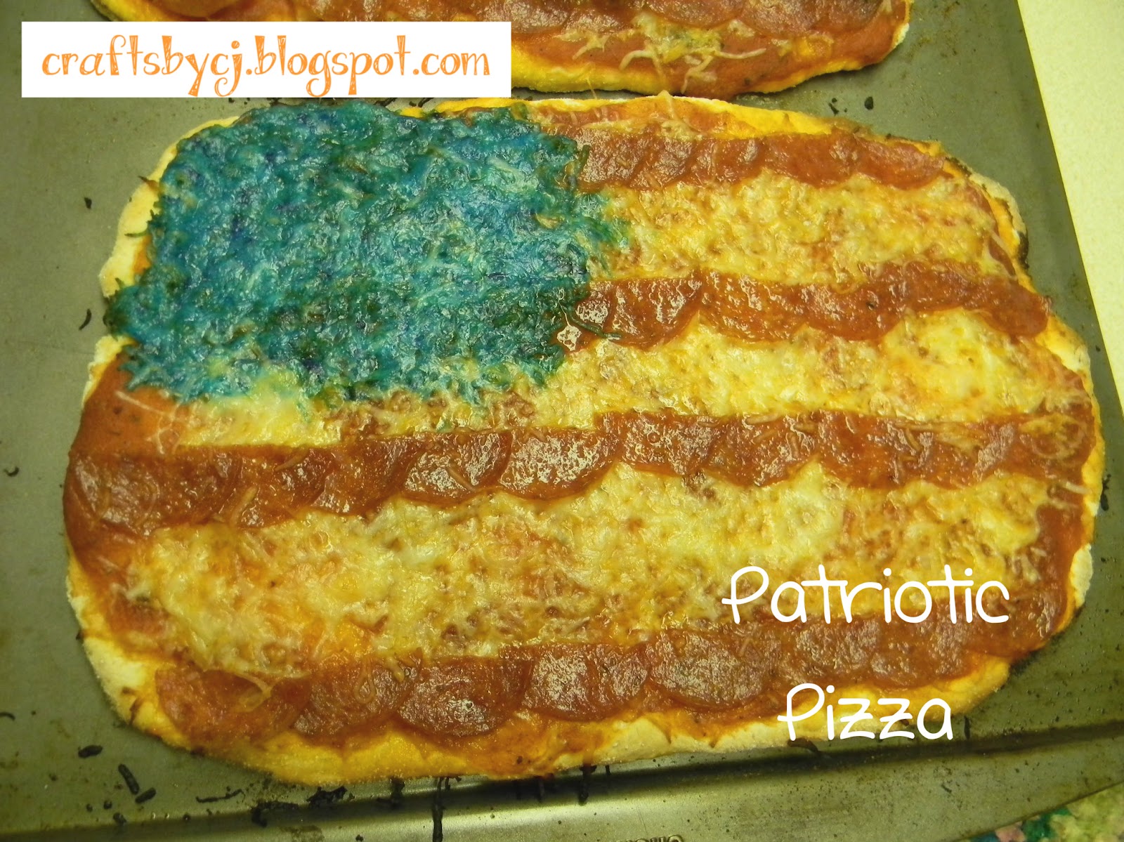 Crafts by CJ: Patriotic Pizza