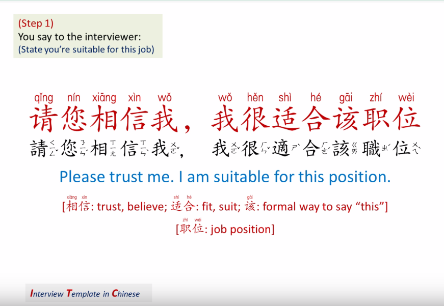 Richard Chinese: The Best Way to Learn Chinese: Job Interview in ...