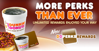 The Centsible Couponer: Dunkin' Donuts New Perks Rewards Card