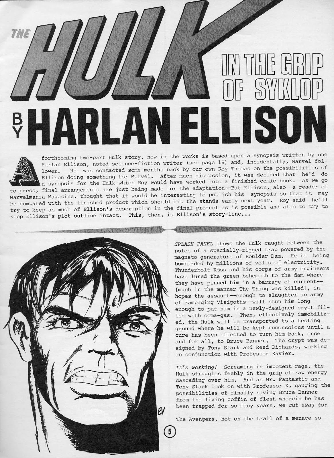Barry's Pearls of Comic Book Wisdom: Harlan Ellison: His Marvel Age of ...