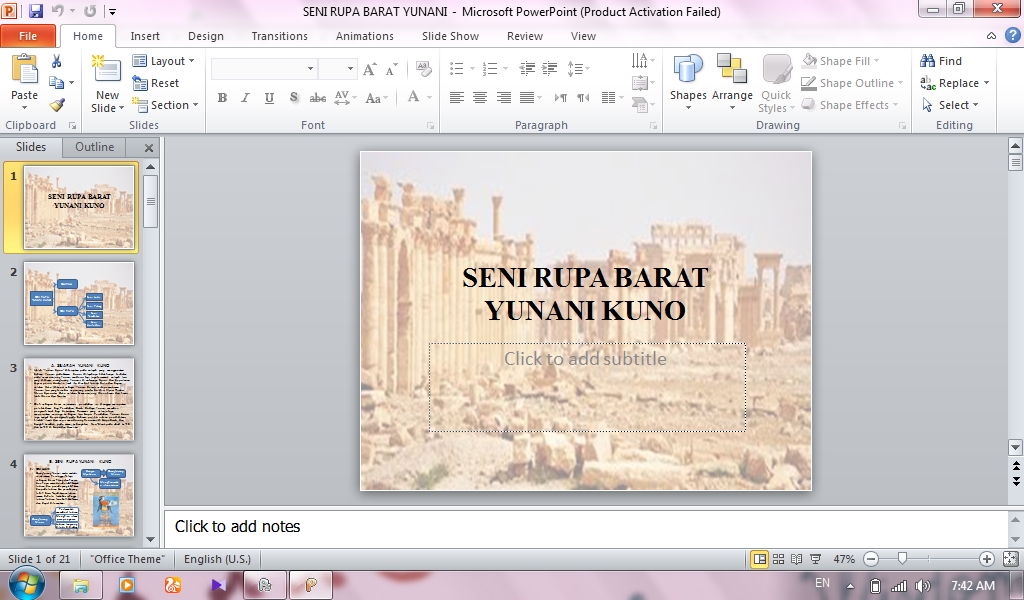 Seni Budaya: Seni Rupa Barat Yunani Kuno - Creatifina