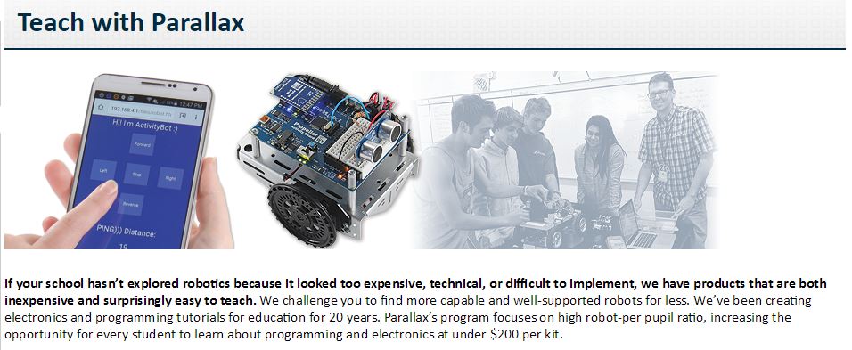 Robotics Under the Stole: Parallax and Robotic's Education
