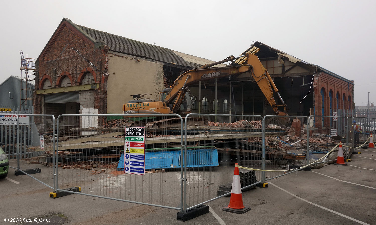 Blackpool Tram Blog: Copse Road Tram Depot demolished