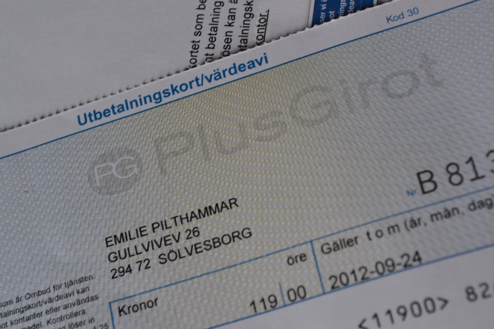 Emilie Pilthammar: Teliasonera och postgiro