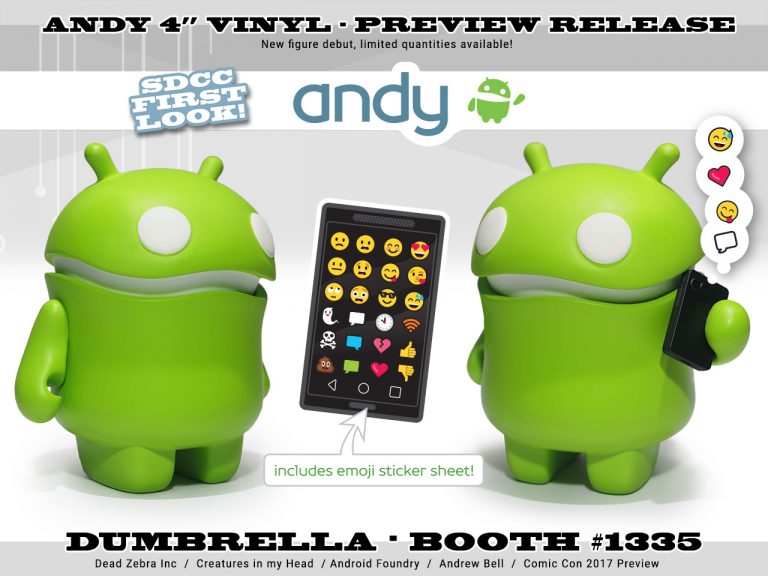 The Blot Says...: SDCC 2017 Debut Andy Android Vinyl Figure by Andrew Bell