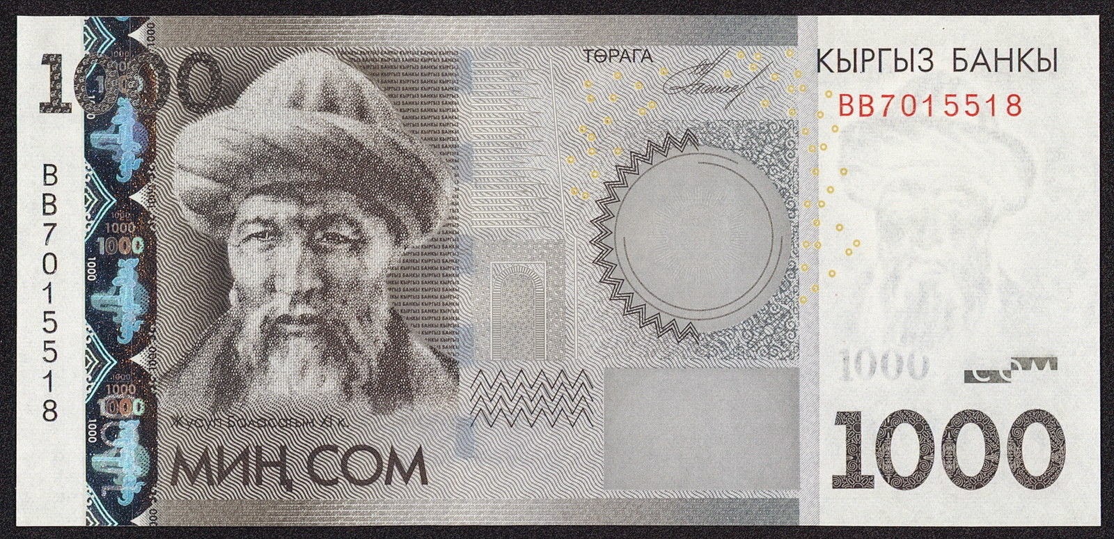 Kyrgyzstan Banknotes 1000 Som note 2010|World Banknotes & Coins ...