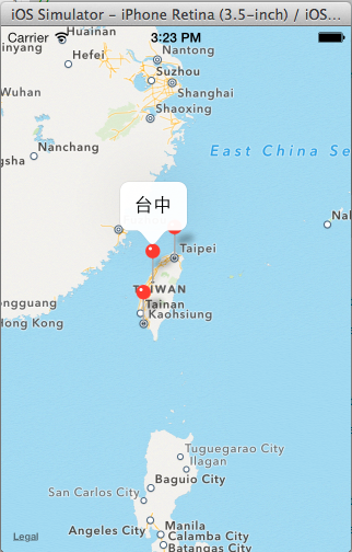 KH的程式世界: [iOS] 標示位置 MKMapView & MKPointAnnotation