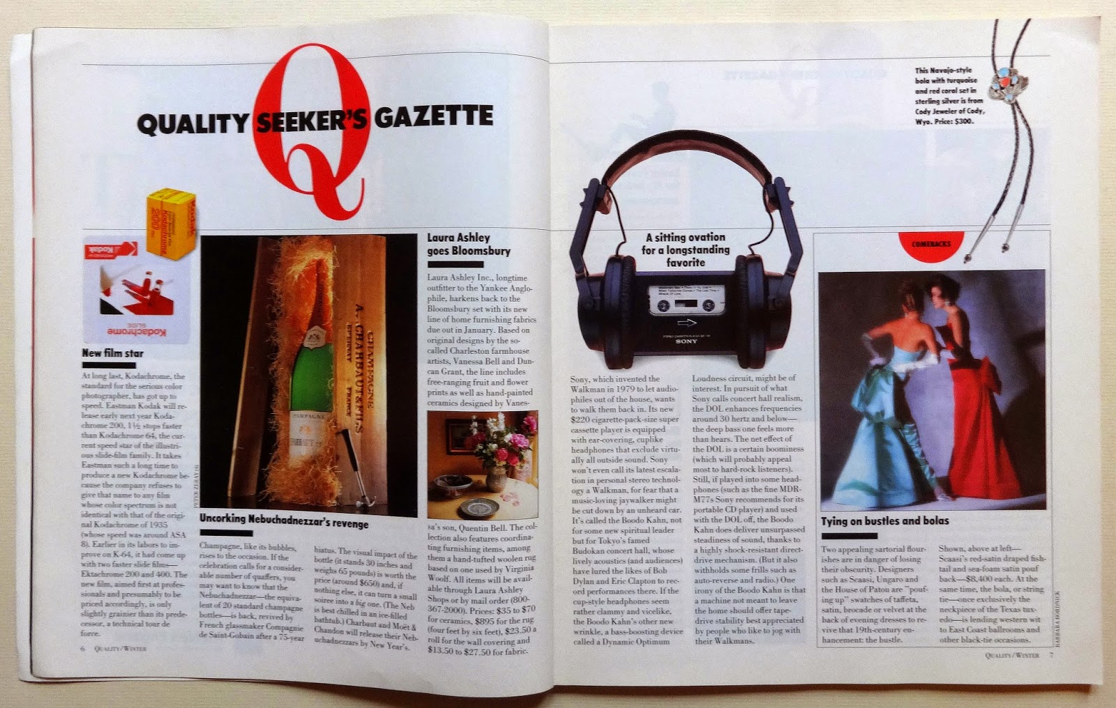 Past Print: Quality Magazine / 1987