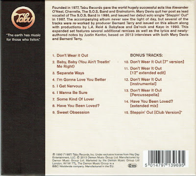 BENTLEYFUNK@GMX.COM: MARY DAVIS (SOS BAND) SEPARATE WAYS 1990 / BONUS ...